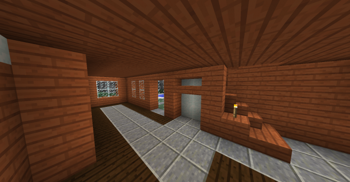 Modernish Acacia house Minecraft Map