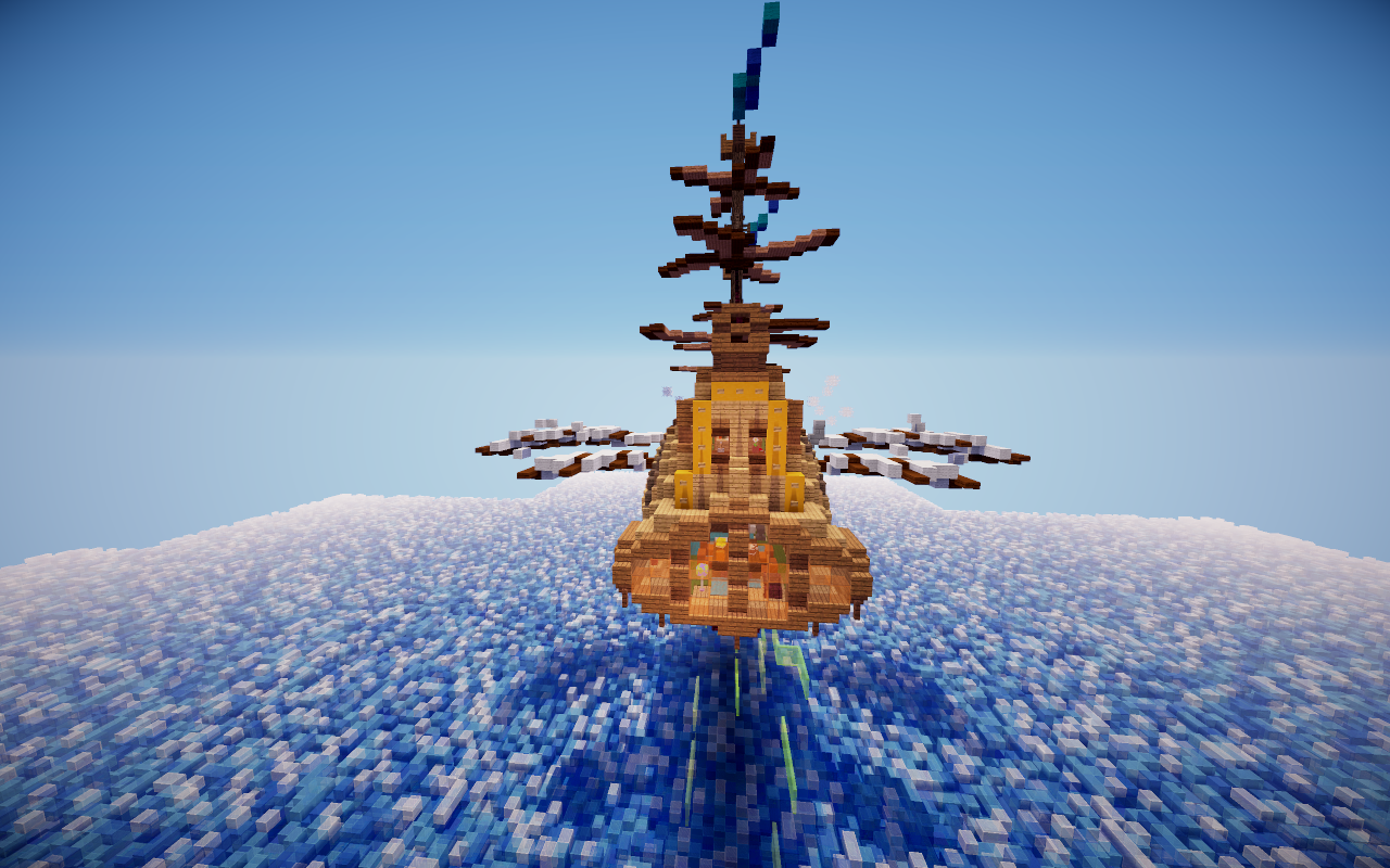 Swanhild - A Flying Trading Ship Minecraft Map