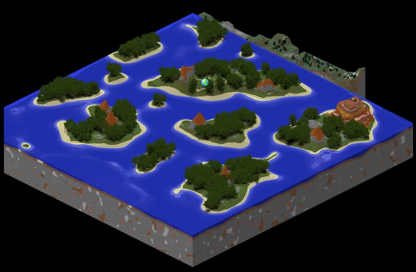 Dense Forest Island Adventure Map! Minecraft Map