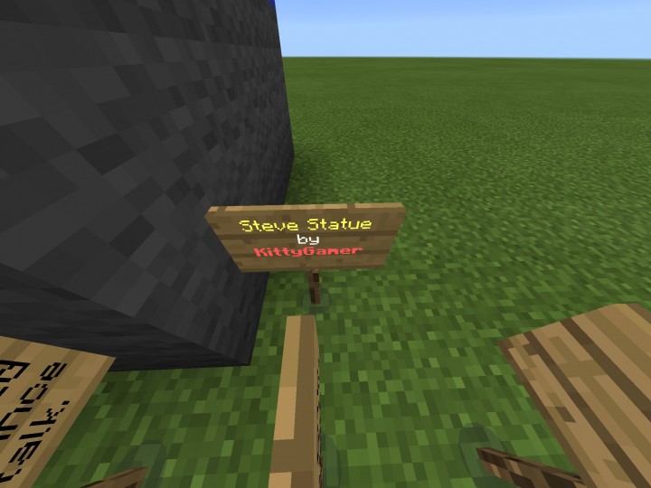 Steve statue 3D Minecraft Map