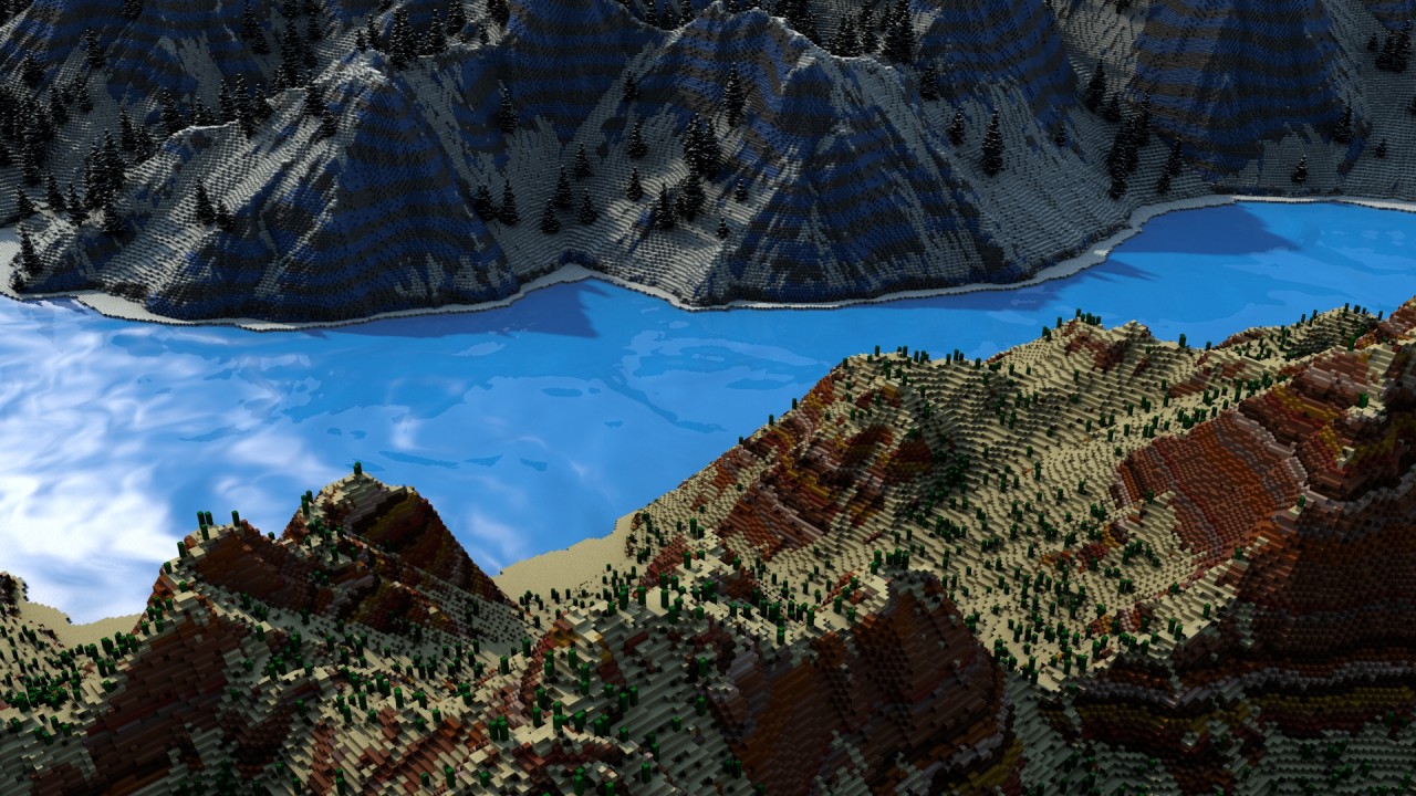 Orion Area | 1K by 1K | Desert & Snow Minecraft Map