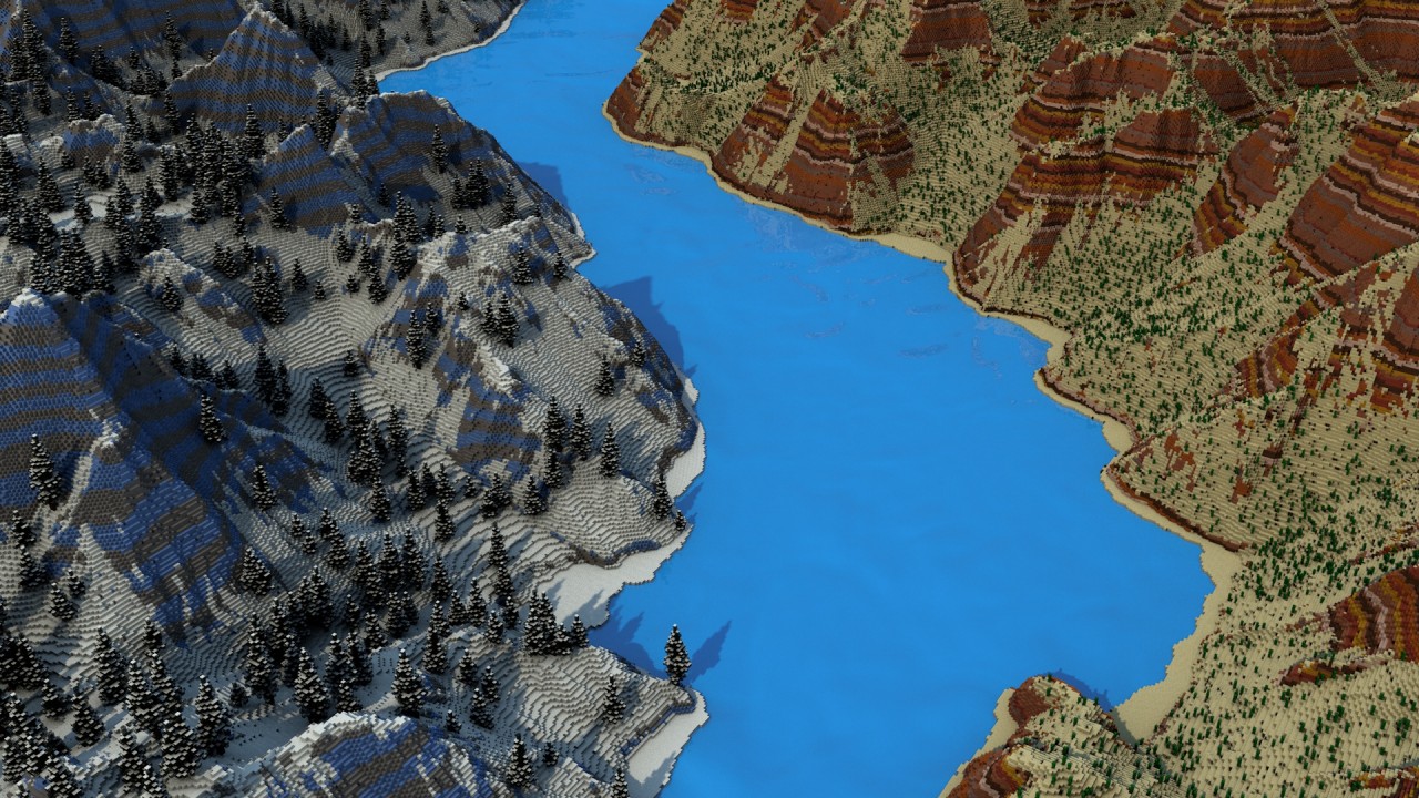 Orion Area | 1K by 1K | Desert & Snow Minecraft Map