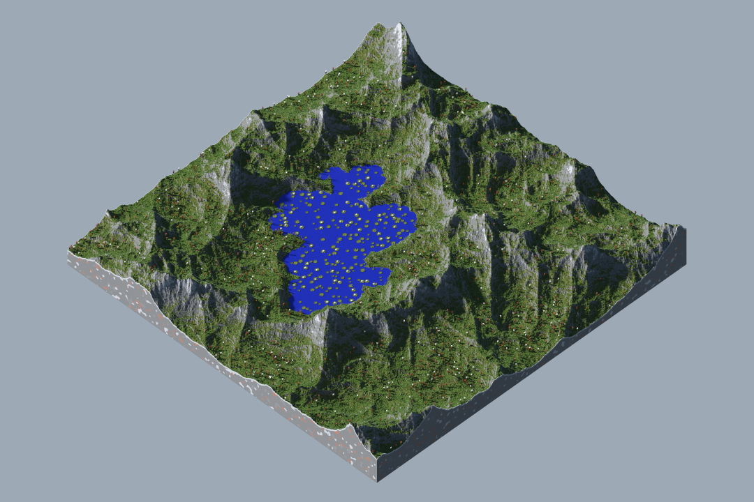 Free Custom Fantasy Terrain With DOWLOAD! Minecraft Map