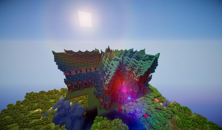 A custom spawn Minecraft Map