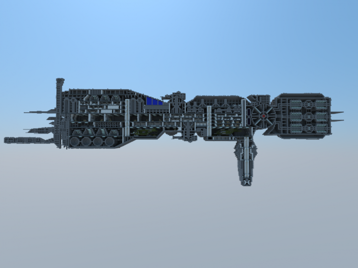 Alien Conestoga class spaceship (inspiration) Minecraft Map