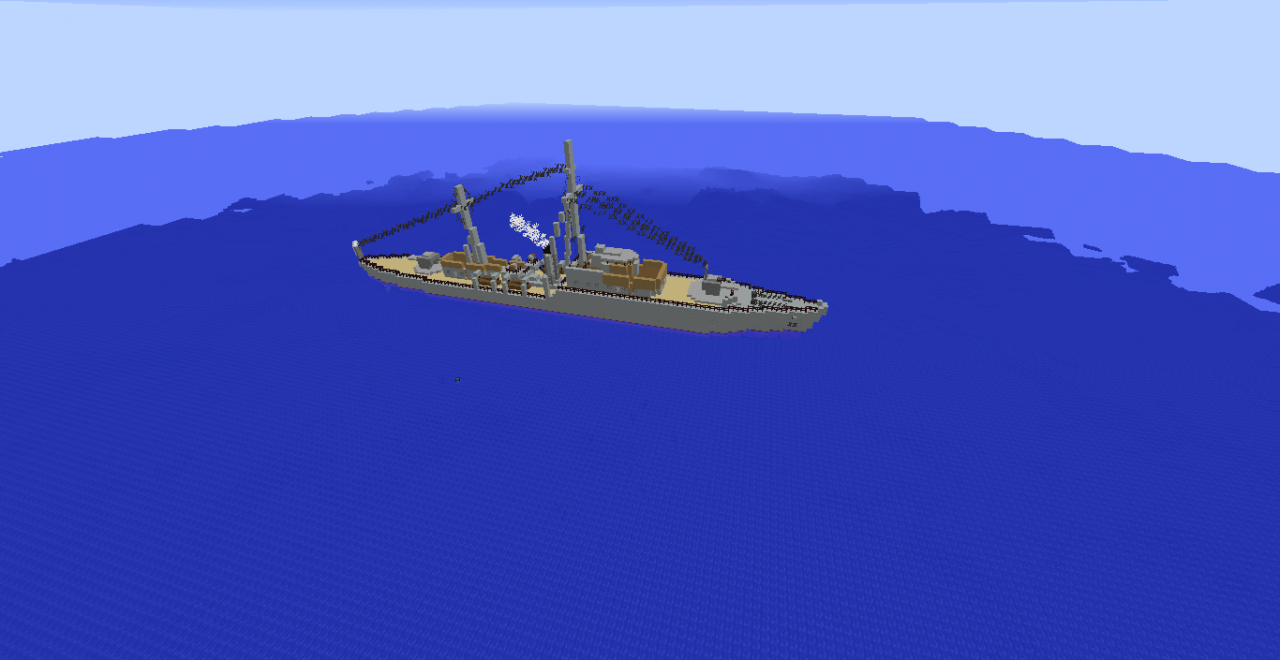 "Hashidate" Japanese Gunboat Minecraft Map
