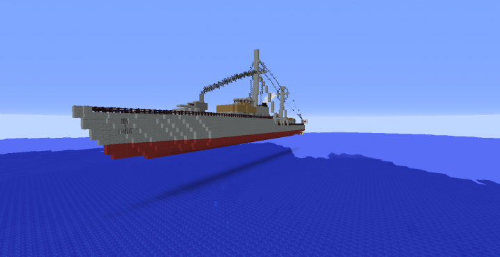 "Hashidate" Japanese Gunboat Minecraft Map