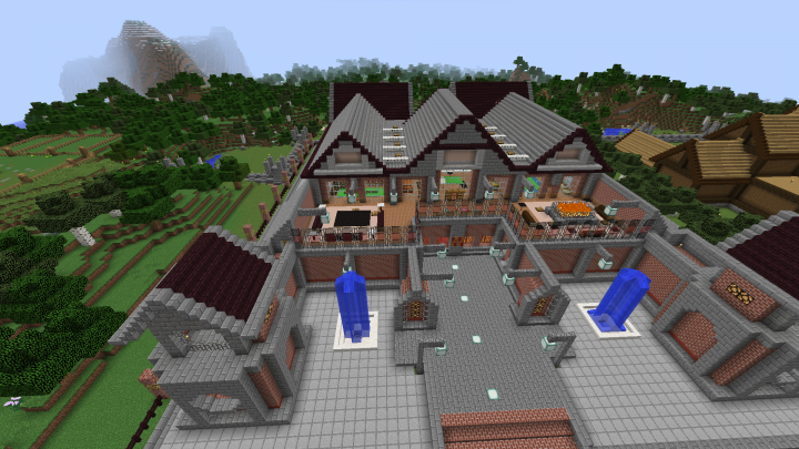 Brick Manor House Minecraft Map