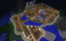 Superflat World Medieval Town Minecraft Map