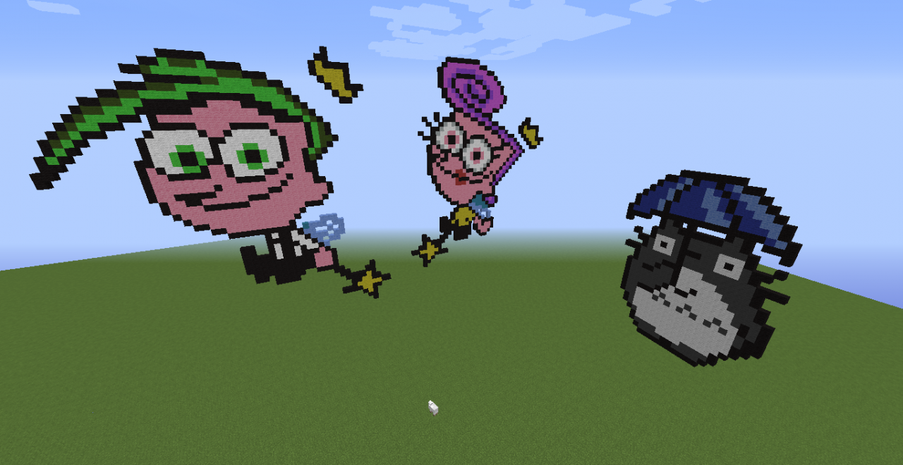 Pixel Art World Minecraft Map