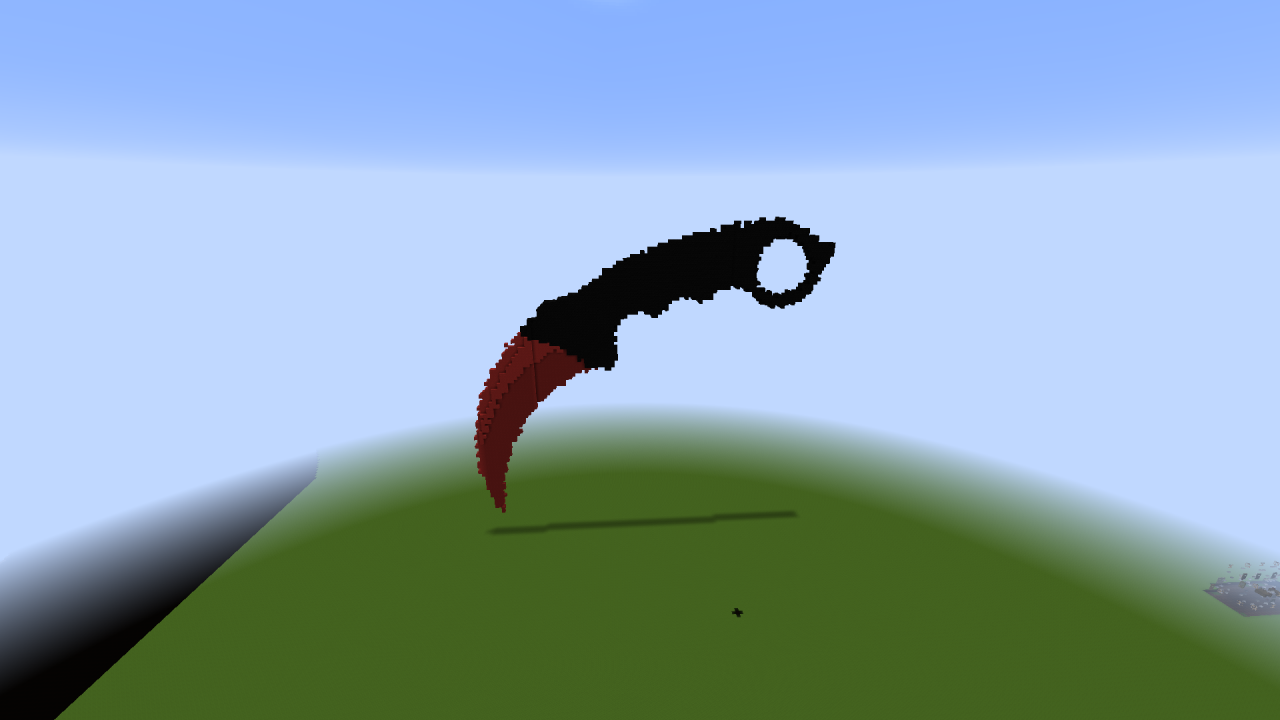 Karambit crimson web 128 blocks! Minecraft Project