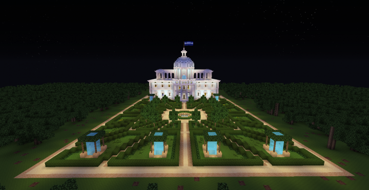Capitol Building with Gardens Minecraft Map