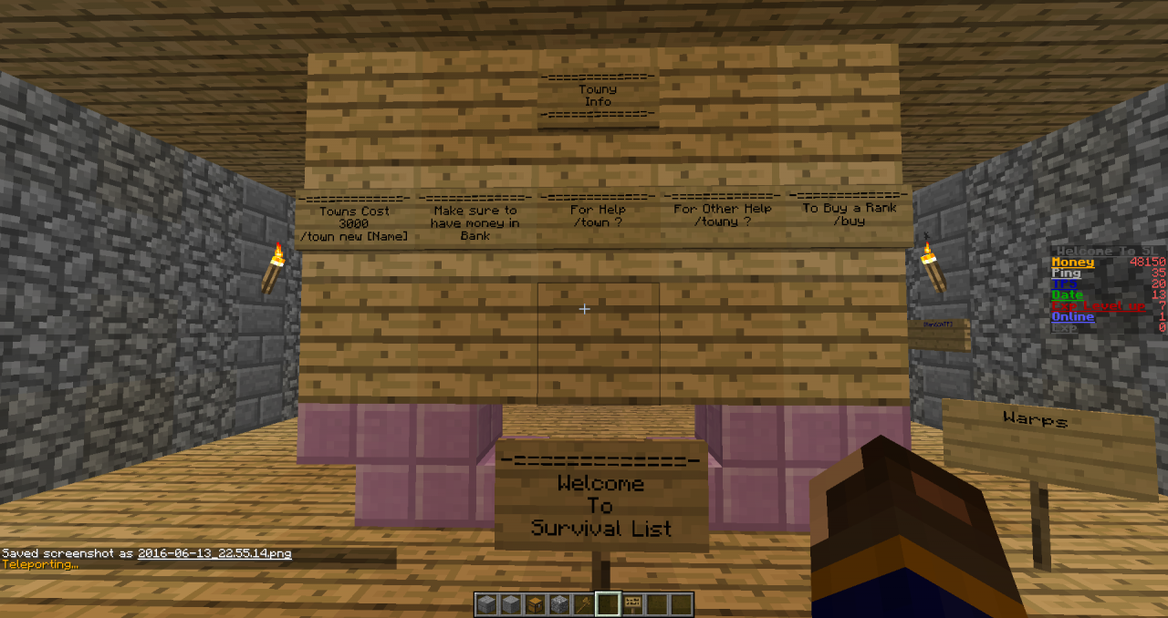 Survival List Towny | Hiring | Towny | Area Shop | Summer Sales ...