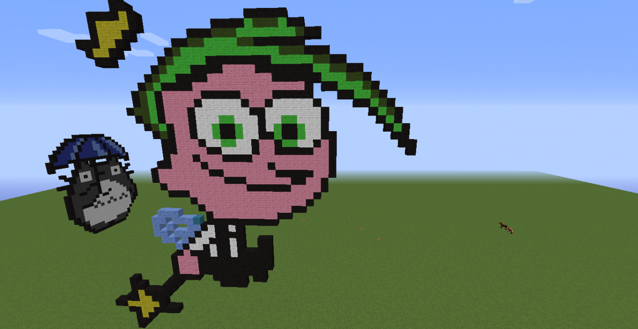 Pixel Art World Minecraft Map