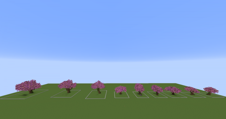 Cherry Trees Bundle [9 Cherry Trees] Minecraft Project