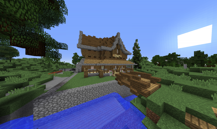 Rustic House in Survival Minecraft Map