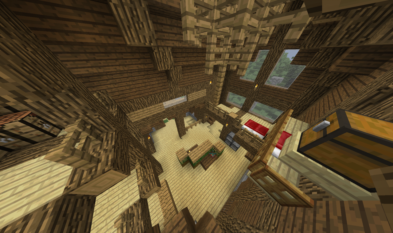Rustic House in Survival Minecraft Map