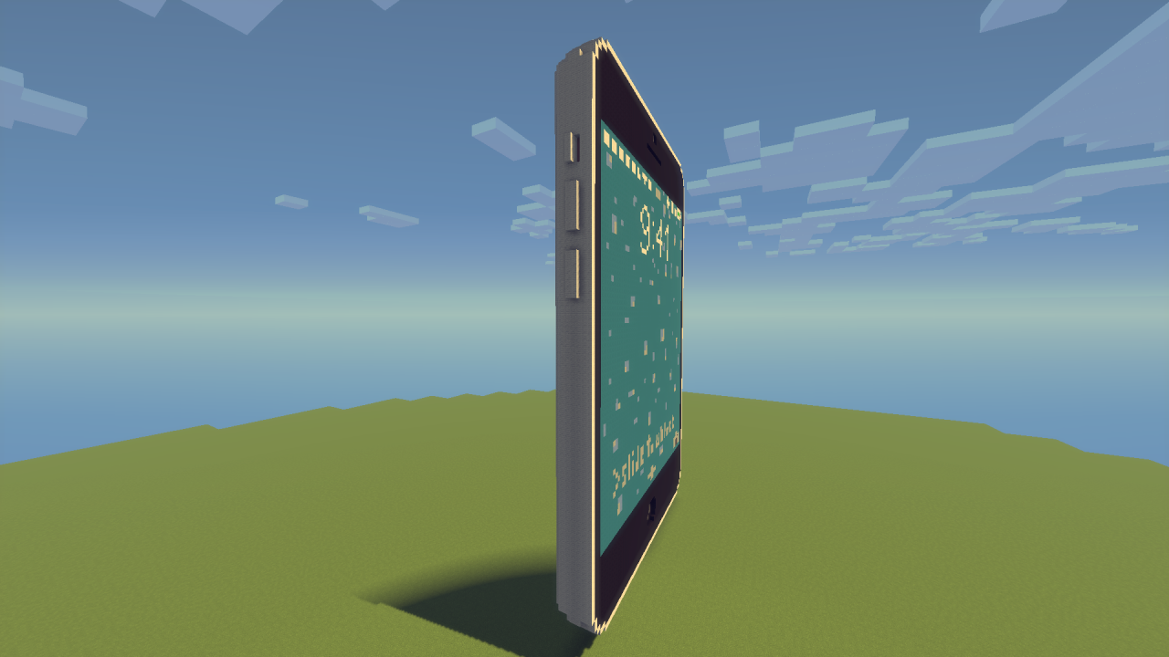 Giant iPhone 5C (White) Minecraft Map