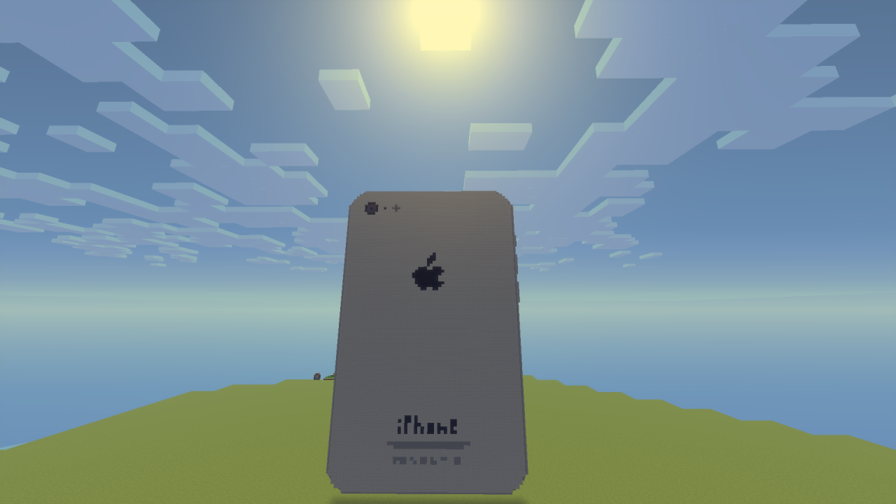 Giant iPhone 5C (White) Minecraft Map