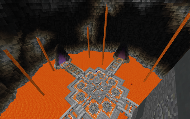 Volcano Hub Spawn Minecraft Map