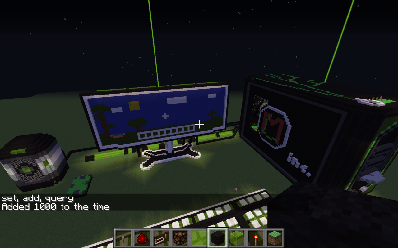 giant computer w/working led Minecraft Map