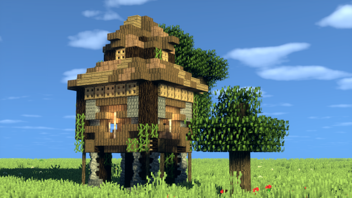 A Pigeonnier (Dovecote) Tutorial Minecraft Map