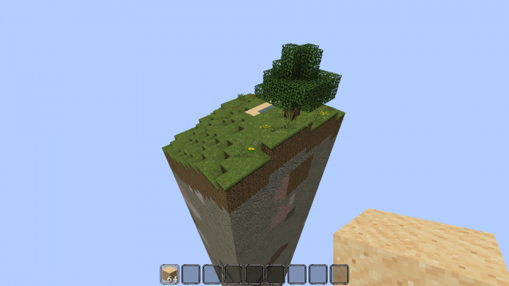1 chunk survival Minecraft Map