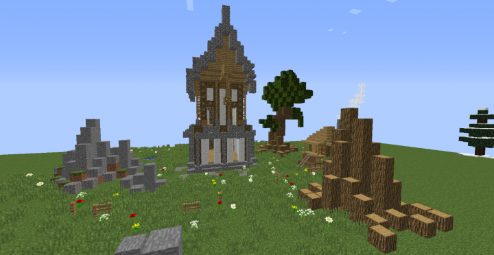Little Wood n' Wool House Minecraft Map