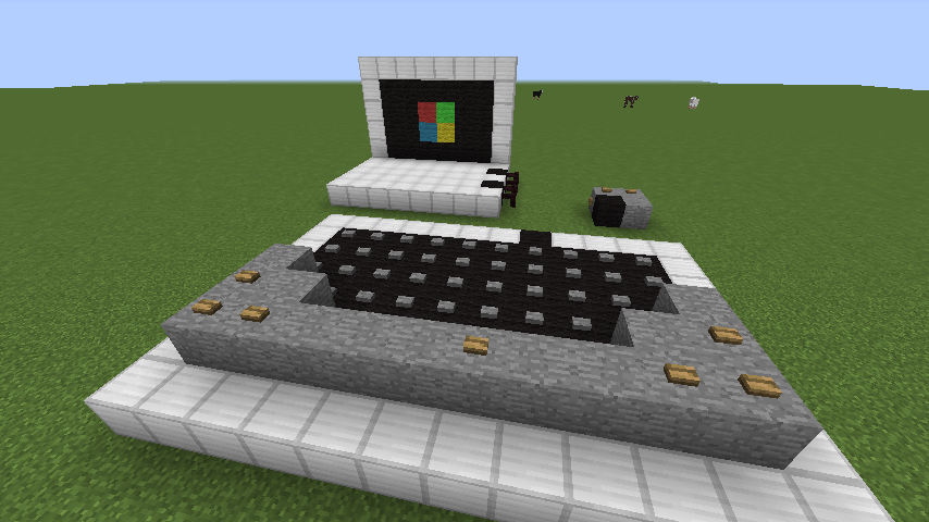 A Very Blocky Laptop Minecraft Map