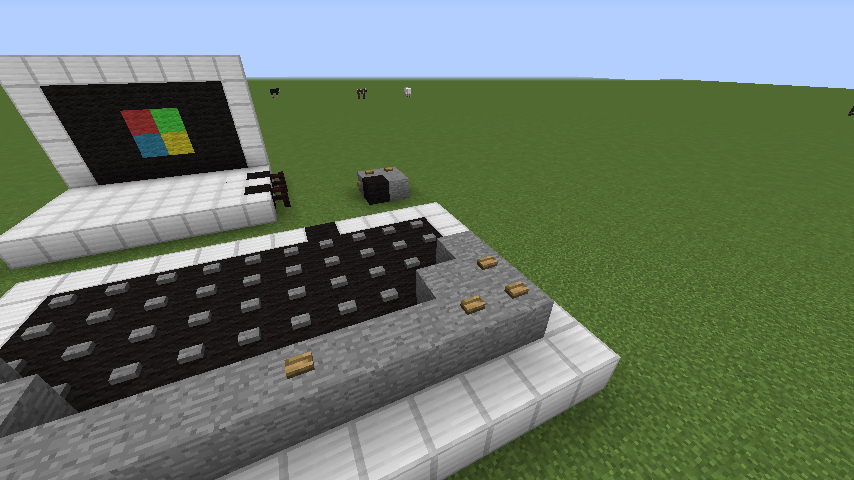 A Very Blocky Laptop Minecraft Map