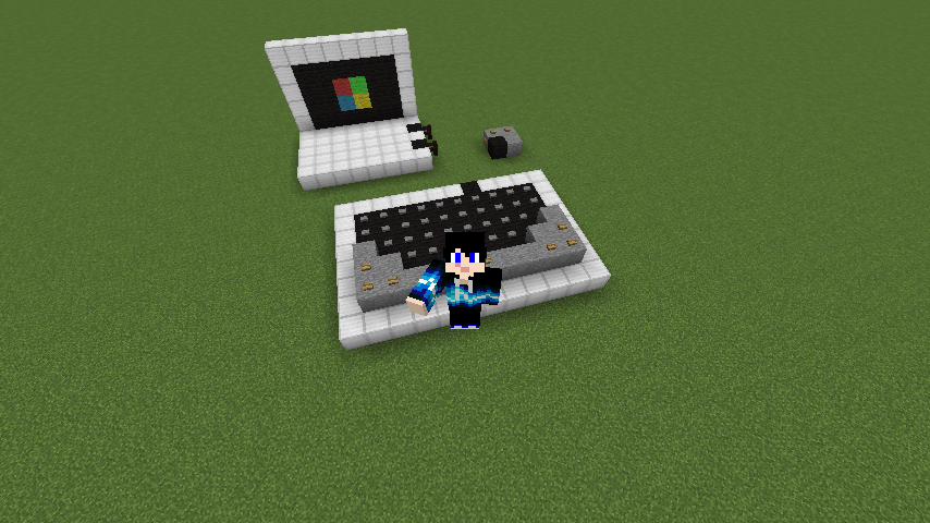 A Very Blocky Laptop Minecraft Map