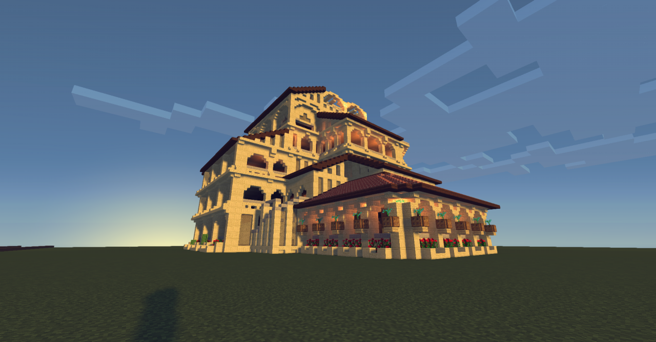 Sandstone Mansion full pack of screenies Minecraft Map