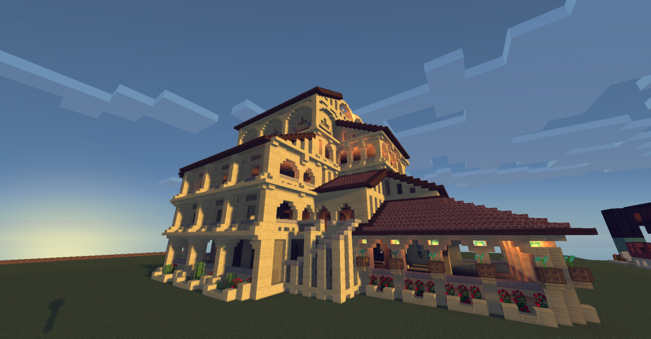 Sandstone Mansion full pack of screenies Minecraft Map