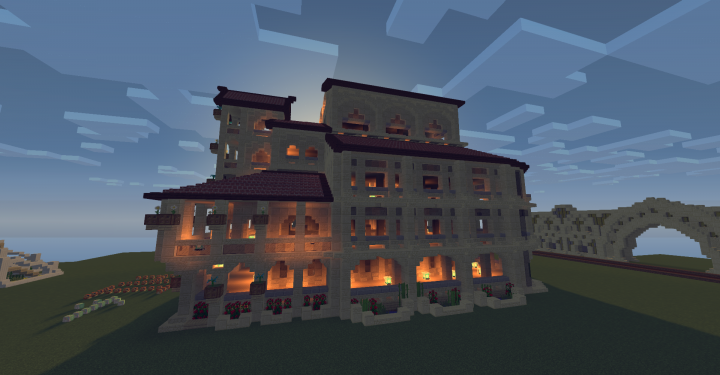 Sandstone Mansion full pack of screenies Minecraft Map