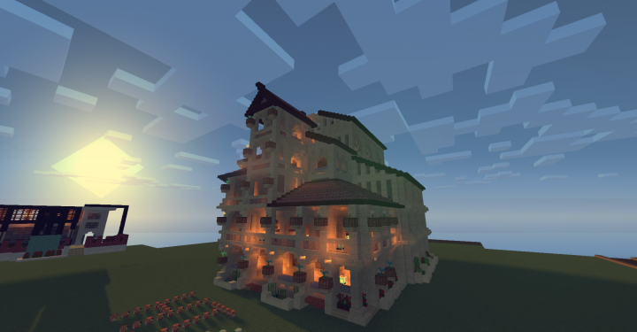 Sandstone Mansion full pack of screenies Minecraft Map