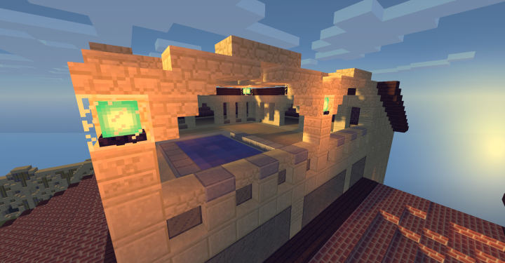 Sandstone Mansion full pack of screenies Minecraft Map