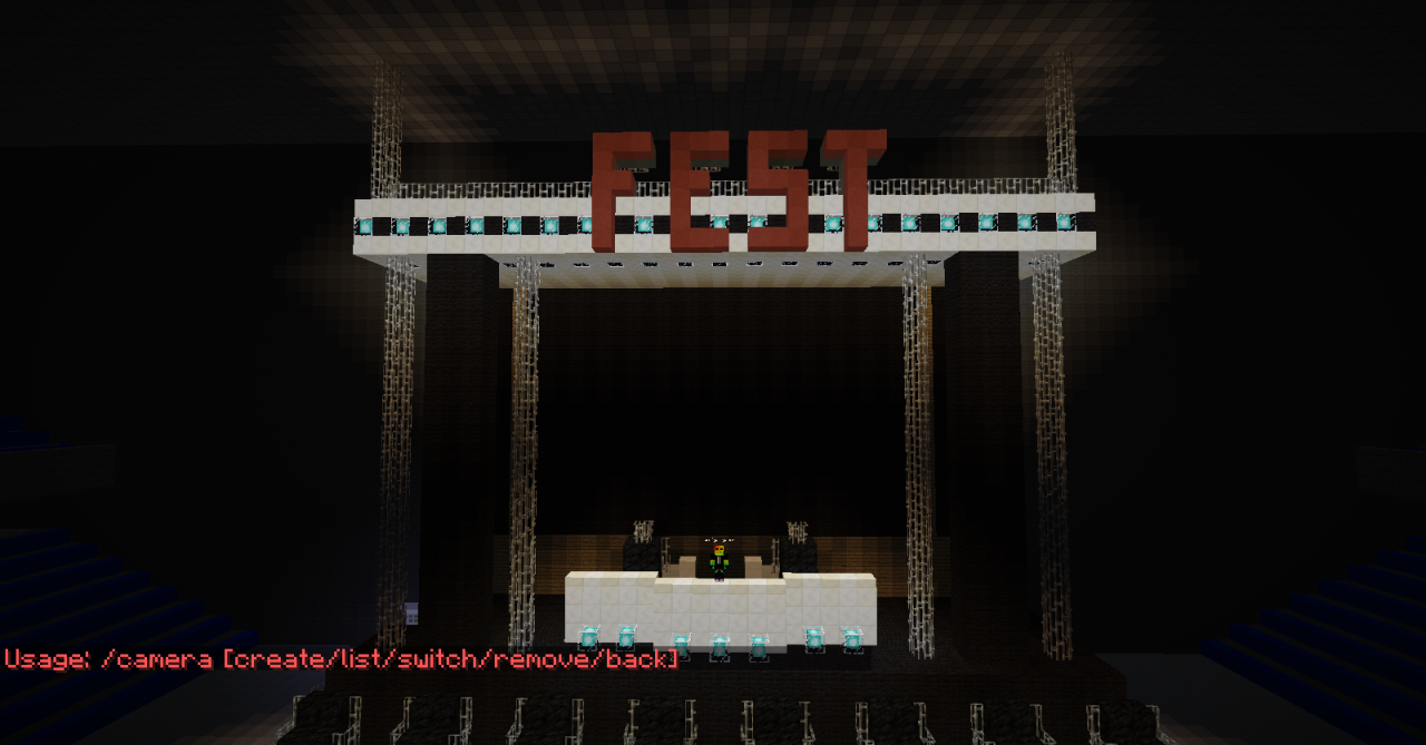 Music Festival Stage + Arena Minecraft Map