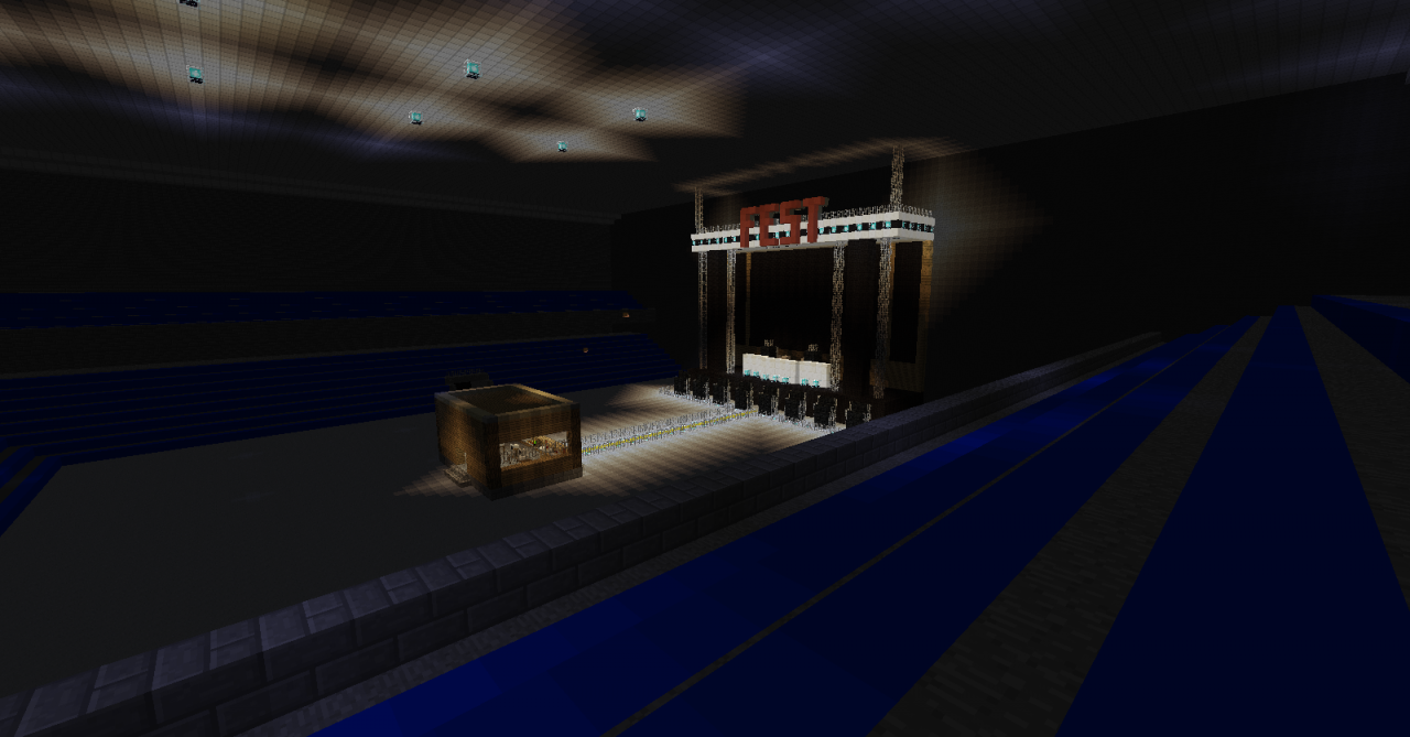 Music Festival Stage + Arena Minecraft Map