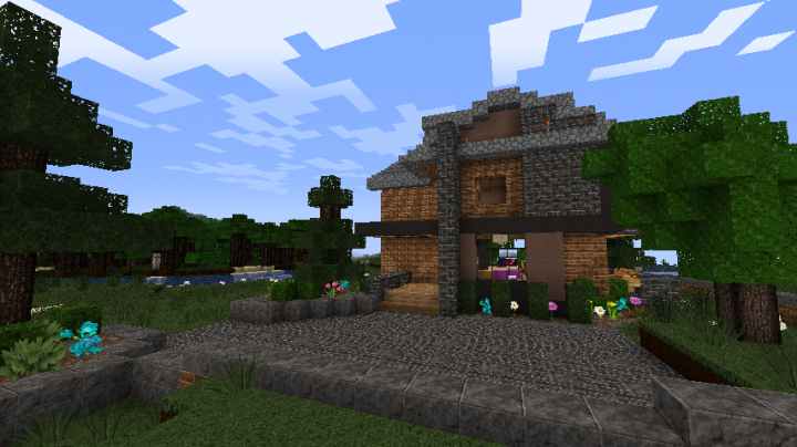 Modern Mid-Sized House Minecraft Map