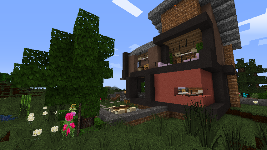Modern Mid-Sized House Minecraft Map