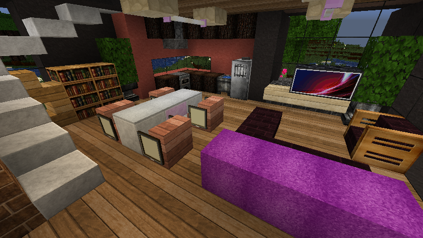 Modern Mid-Sized House Minecraft Map