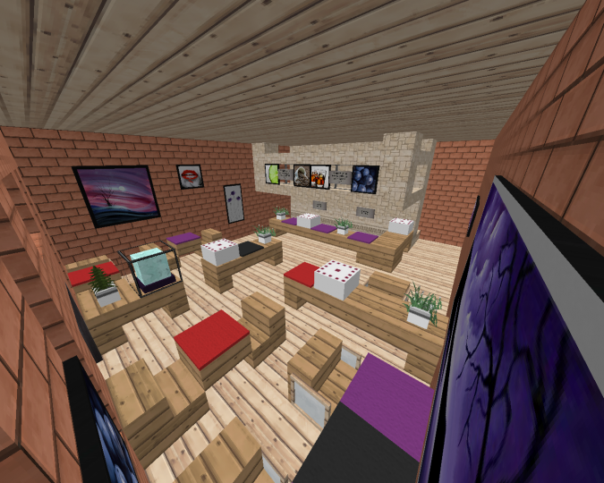 American Lunch Room / Café -=- My first modern building! :o Minecraft Map