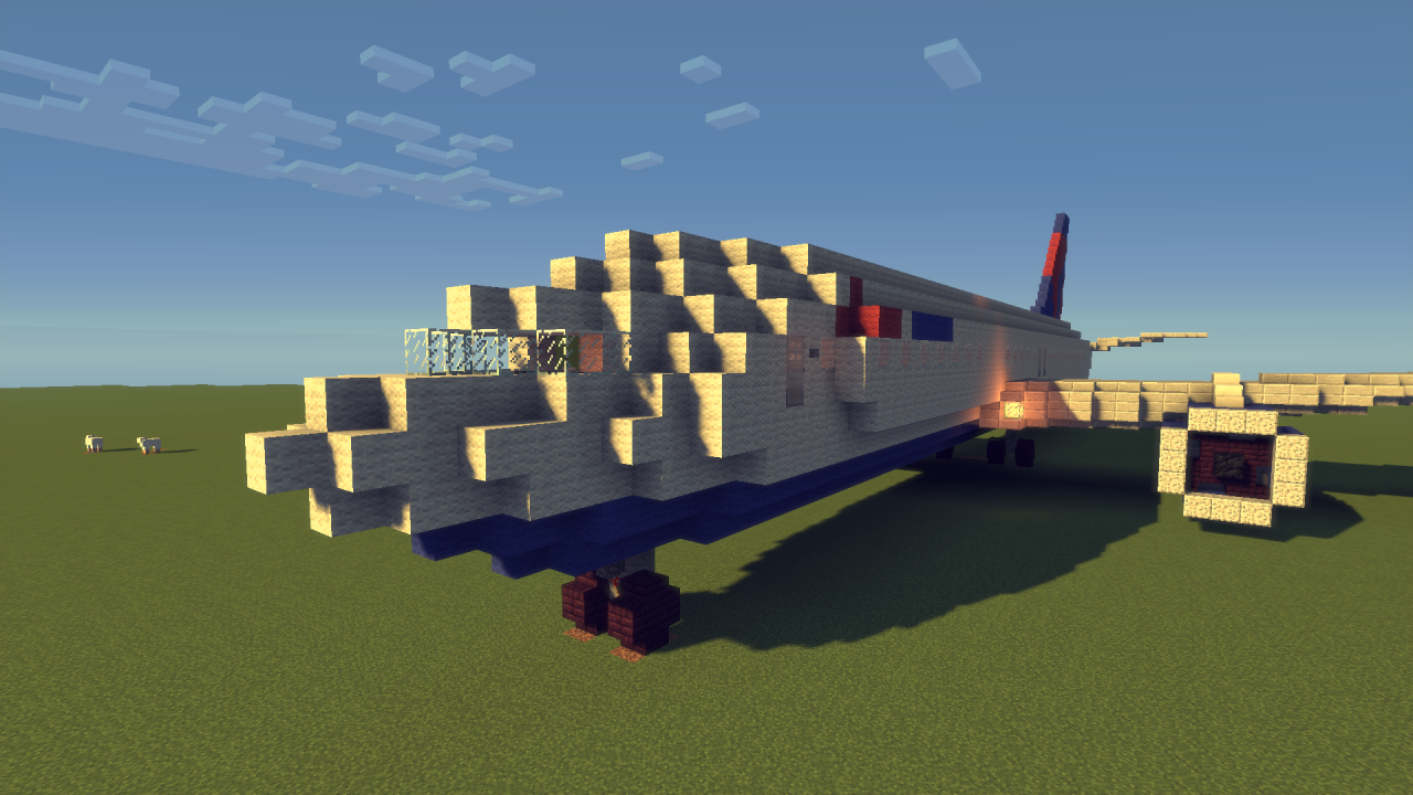 Delta Boeing 737-800 Minecraft Map
