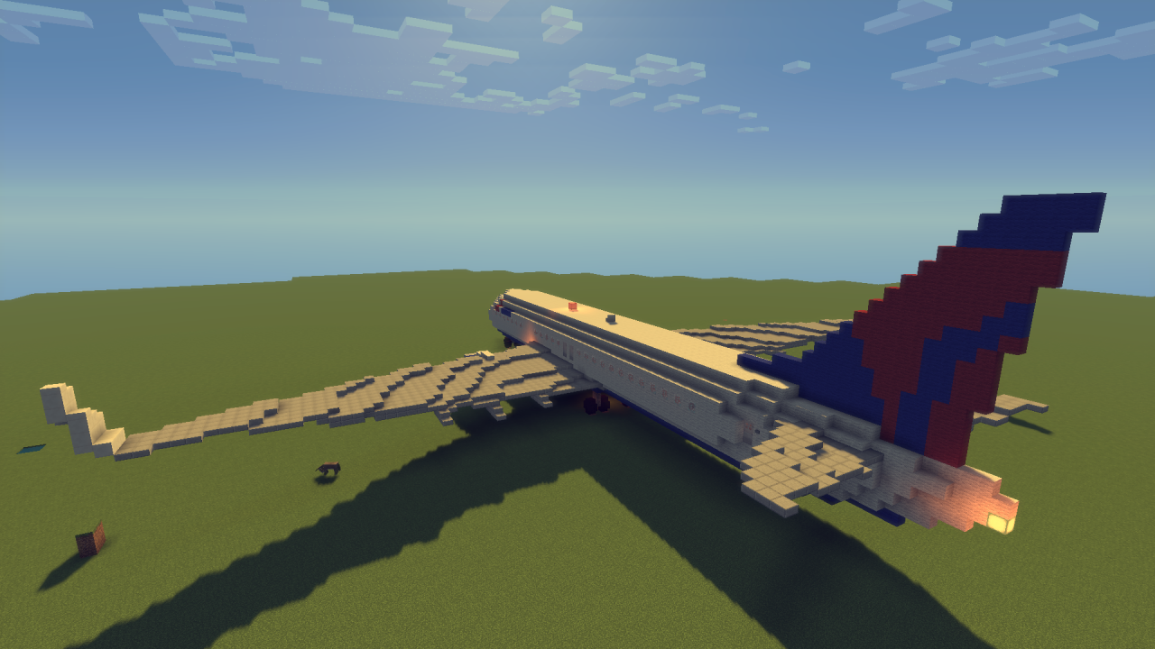 Delta Boeing 737-800 Minecraft Map