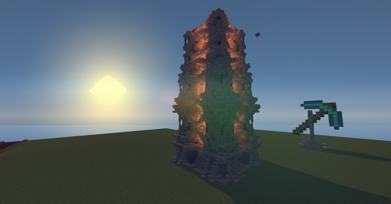 Practicing some stone detailing Minecraft Map