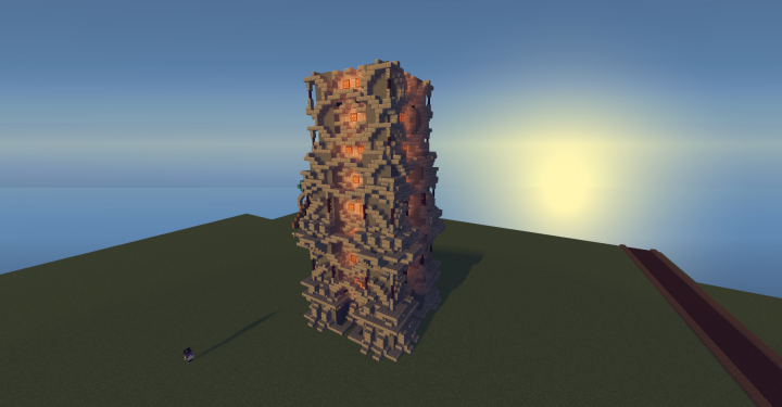 Practicing some stone detailing Minecraft Map