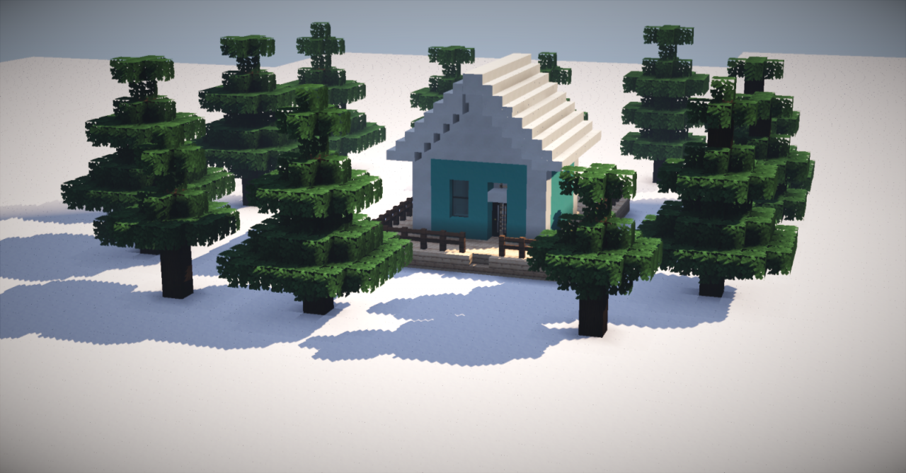 Tiny Blue, Tiny Modern Cottage [Download, 100% Interior] Minecraft Map