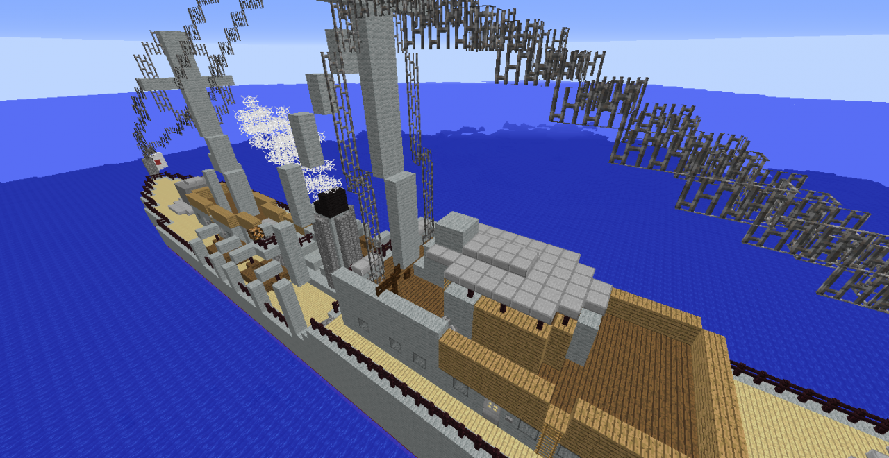 "Hashidate" Japanese Gunboat Minecraft Map