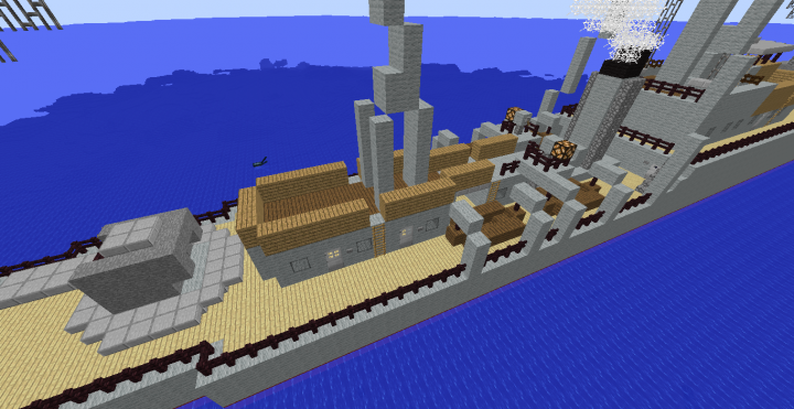 "Hashidate" Japanese Gunboat Minecraft Map