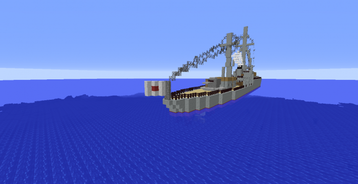 "Hashidate" Japanese Gunboat Minecraft Map